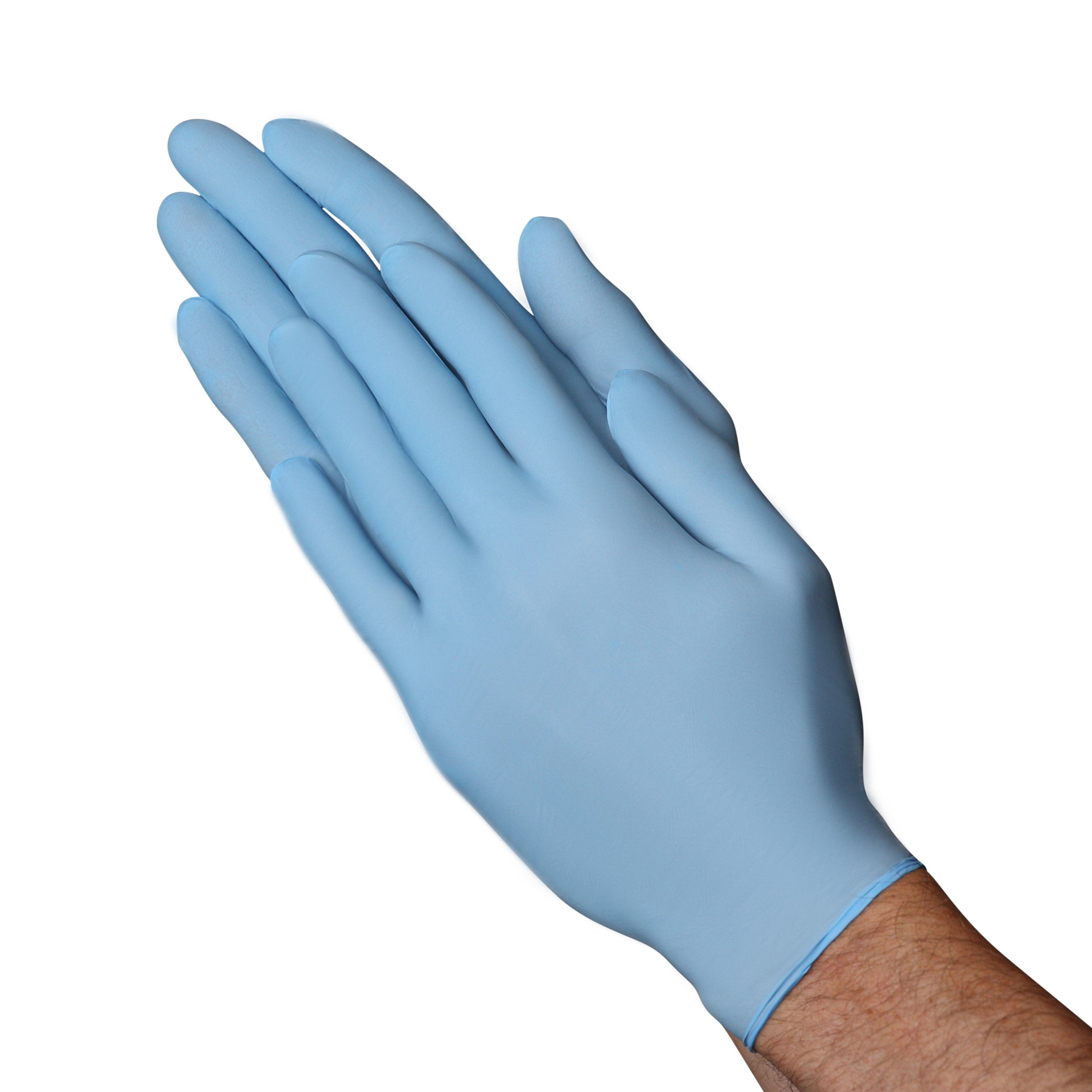 A14E2 Blue 3.0 mil Nitrile Exam Disposable Gloves Bulk Pack