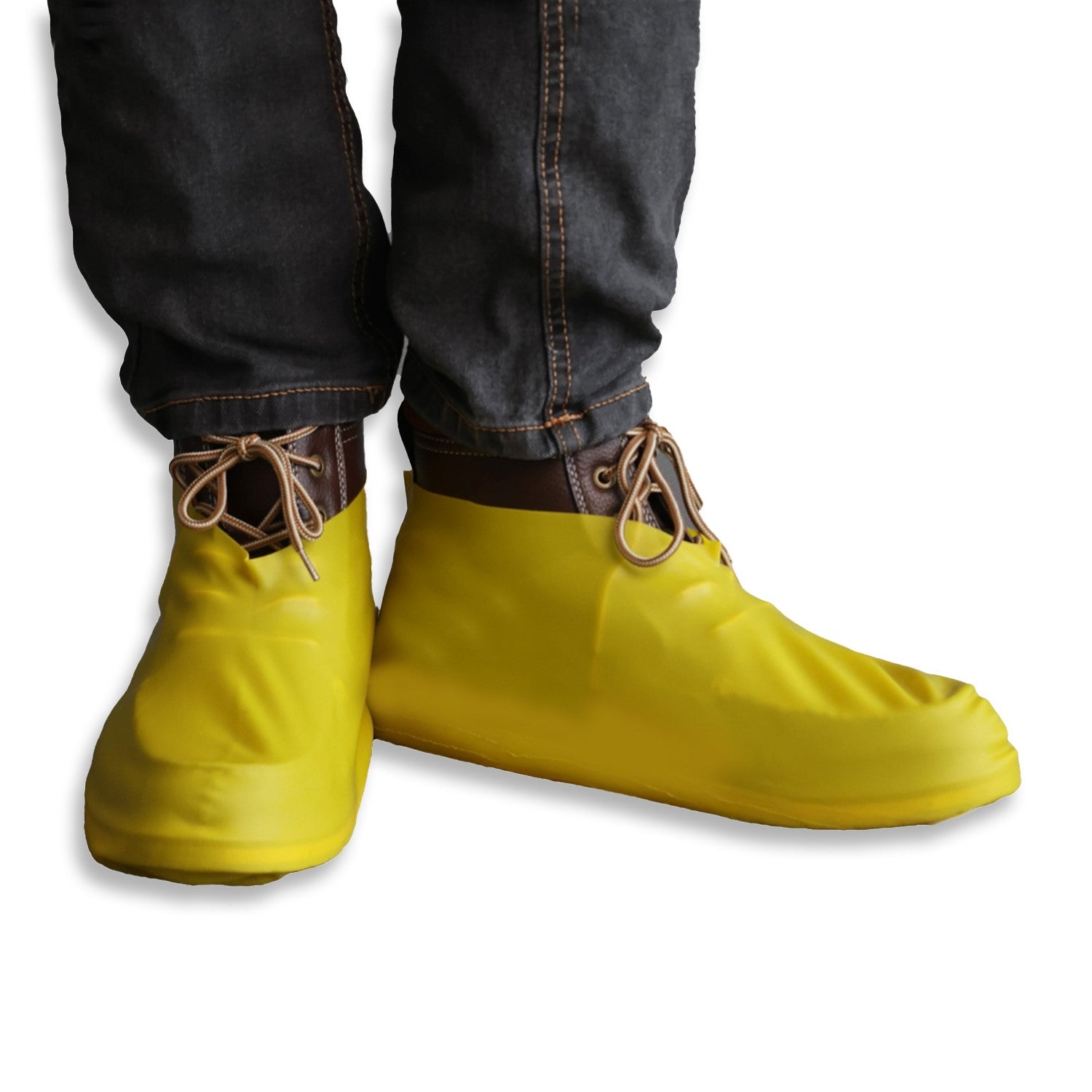 BAEP83 Yellow Latex Boot and Shoe Cover