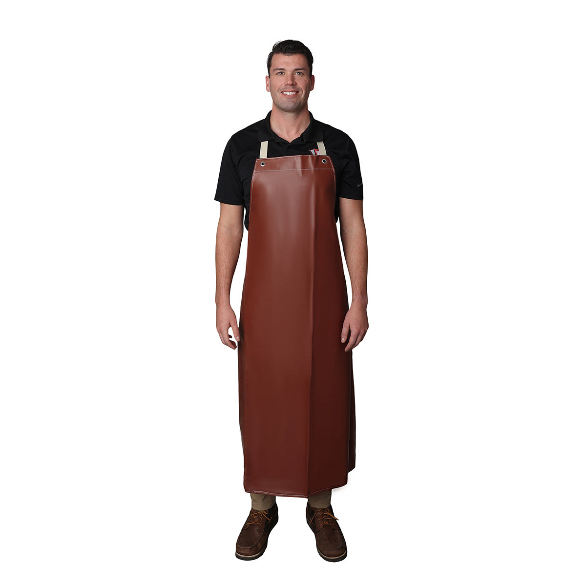 BC703H Maroon Hycar Apron - 16 oz. (Made to Order)