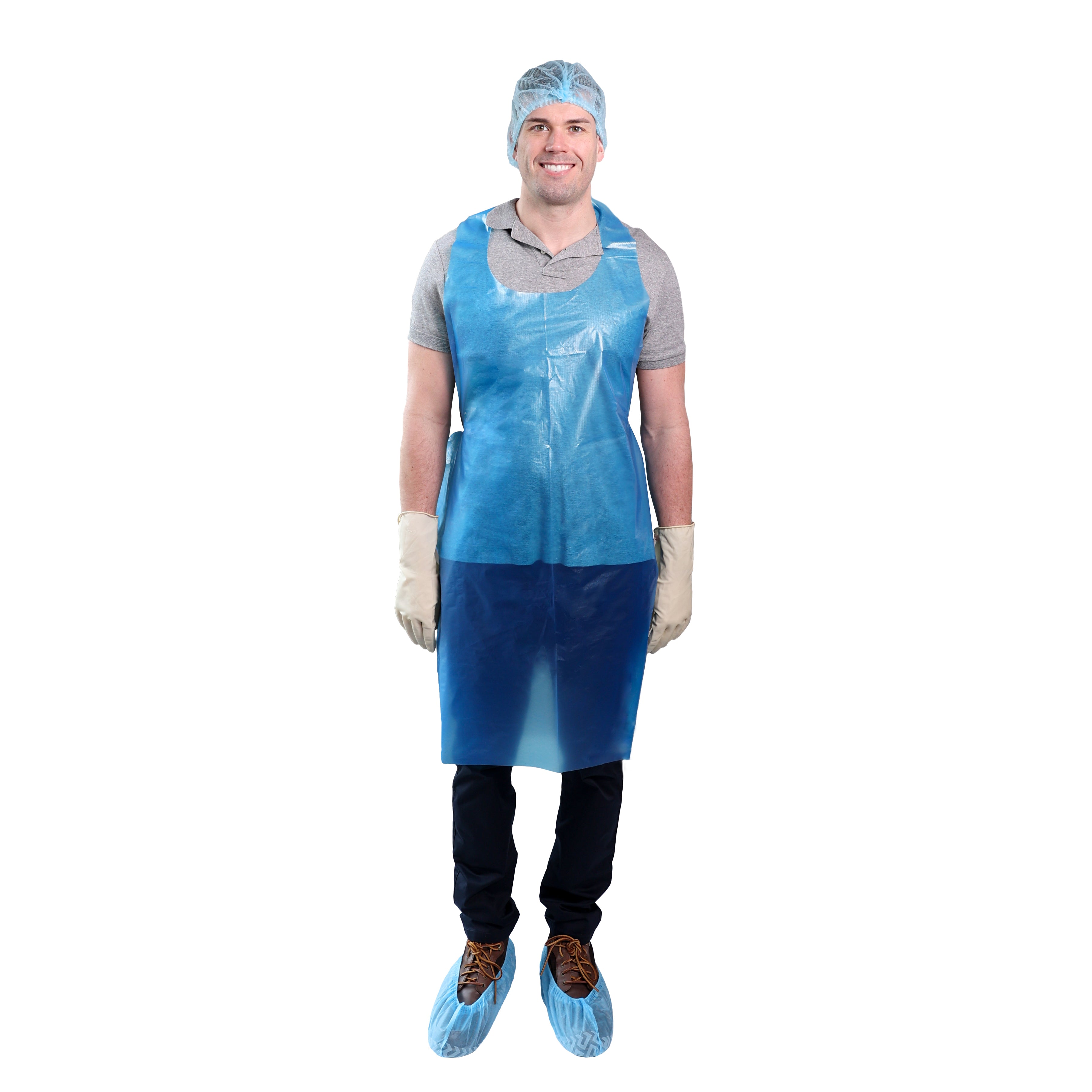 B77K25 Blue 2 mil Polyethylene Aprons